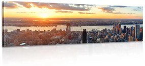 Obraz nádherné panorama města New York - 150x50 cm