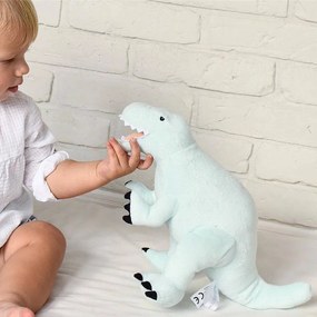 Mimii Plyšový dinosaurus Tyranosaurus Rex Melootka 37 cm, Mintový Barva písma: Bílá