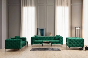 Designová sedačka Rococo 197 cm zelená