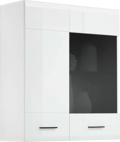 XXXLutz ZÁVĚSNÁ VITRÍNA, antracitová, bílá, 90/102/35 cm Hom`in - Závěsné vitríny - 001803069009