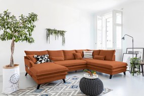 XXXLutz SEDACÍ SOUPRAVA, textil, terracotta P & B - Sedací soupravy - 002330007212