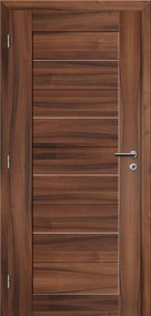 Solodoor Interiérové dveře rámové, 70 L, 750 × 1985 mm, fólie, levé, ořech královský, plné