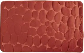 MSV PEBBLES koupelnová předložka 40 x 60 cm terakota / PU pěna / proti