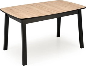 Rozkládací jídelní stůl Barril 130/170 cm dub artisan/černý