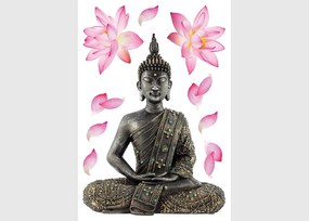 Samolepka na zeď Buddha | 42.5 x 65 cm | DSM3447