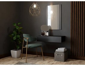 Toaletní stolek se zrcadlem Sinenko, Barva: černá
