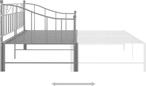 vidaXL Rám vysouvací postele/pohovky kov 90 x 200 cm [324778] Barva: Bílá