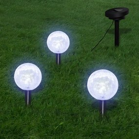 vidaXL Led zahradní lampy, 6 ks, se solárními panely a špejlemi