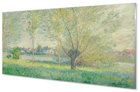 Obraz na skle Art namalovaný louka 120x60 cm