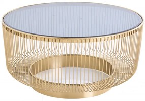 Noble Home Zlatý konferenční stolek Variation 80 cm