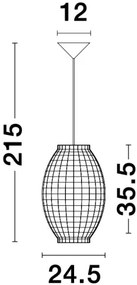 Retro lustr Griffin 24
