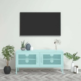 vidaXL TV skříňka 105 x 35 x 50 cm ocel [336238] Barva: Mátová