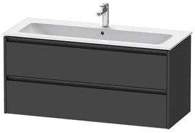 Duravit Ketho.2 - Umyvadlová skříňka 55x121x48 cm, 2 zásuvky, grafit mat K25265049490000