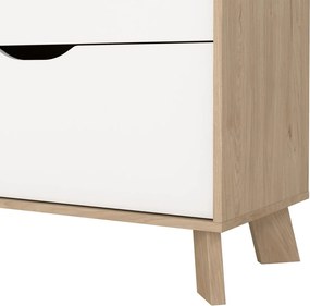 FALCO Komoda Iker 711 jackson hickory/bílá