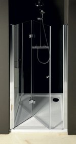 Gelco Sprchové dveře dvoudílné skládací - sklo čiré,   š. 90 cm, v. 190 cm levé GO7290L GO7290L