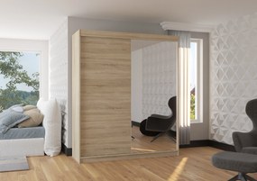 ADRK Furniture Posuvná skříň s zrcadlem VIKI 180 ADRK-SW-VIK-S-180