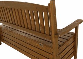Zahradní lavička, hnědá, 150cm, AMULA
