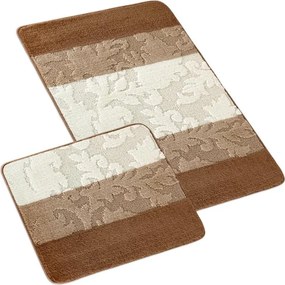 Bellatex SADA BANY 60x100 + 60x50 cm - bez výkroje Bílá,Béžová,Hnědá 60x100 cm 60x50 cm (SADA)