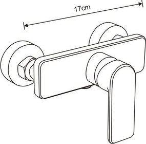 Mexen Carl sprchový set s dešťovou sprchou a sprchovou baterií Cetus, chromová, 744340240-00