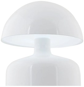 Bílá LED stolní lampa s kovovým stínidlem (výška 14 cm) Impetu – Leitmotiv