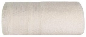 Bavlněný ručník Tiara 100x150 cm krémový