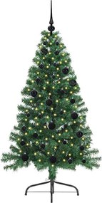 Umělý osvětlený vánoční stromeček Zelená 150 cm PVC 3396999