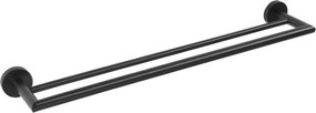 Sapho X-Round - Držák ručníků, délka 66 cm, černá XR401B