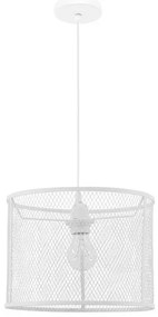 Nova Luce Závěsné svítidlo NET bílá hliník bílá kabel E27 1x12W