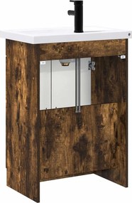 Sada koupelnového nábytku Kouřový dub 56 x 37,5 x 81 cm 3404189