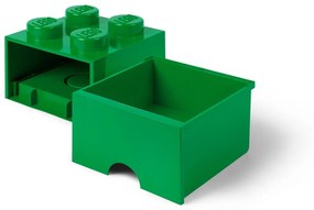 Zelený úložný box s šuplíkem LEGO®