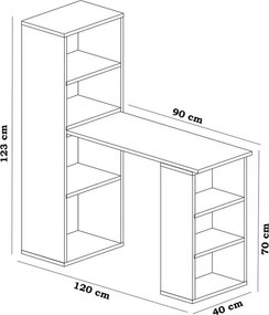 Pracovní stůl Last White