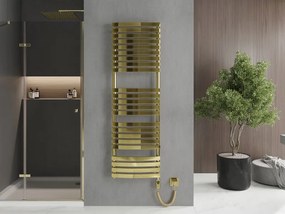 Mexen Bachus, elektrické topné těleso 1600 x 500 mm, 900 W, zlatá lesklá, W109-1600-500-2900-50