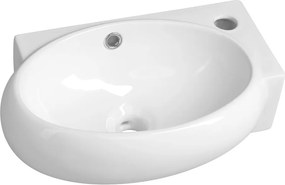 Bílé keramické umývátko 43x28,5 cm Ribera – Sapho