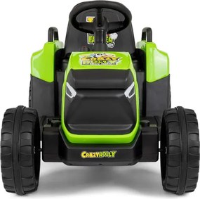 Elektrický traktor s přívěsem Rolly zelený
