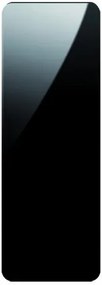 Instalprojekt Koupelnový radiátor se zrcadlem INDIVI NEW Barva radiátoru - Černá, Povrch - Sklo černé L05, Rozměr radiátoru - 486 × 1406 mm, výkon 705 W - RADINDN501431L5