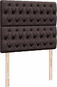 Box spring postel s matrací tmavě hnědá 120x200 cm textil 3291257