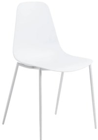 OnaDnes -20% Bílá plastová jídelní židle Kave Home Whatts