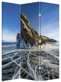 Paraván - Ledová skála (126x170 cm)