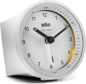 Braun BC07 bílá / Digitální budík / DCF (Rádiem řízený) / 1x AA bateri