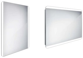 Nimco Zrcadla - Zrcadlo s LED osvětlením, 60x80 cm, hliník ZP 17002