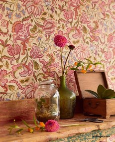Vliesová tapeta s květinovým ornamentálním vzorem 375102 Sundari Eijffinger