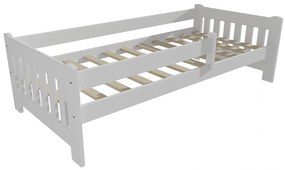 Dětská postel VERONIKA se zábranou "DP 022" (Barva dřeva: barva bílá, Rozměr: 80 x 200 cm)