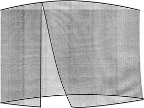 Moskytiéra na zahradní slunečník 350 cm – černá