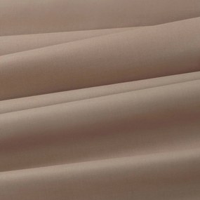 Goldea oválný ubrus 100% bavlněné plátno - kávový hnědý 140 x 280 cm