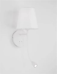 Nástěnné svítidlo NOVA LUCE NIA E27 + LED na čtení 3000K 9182371 bez žárovky
