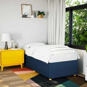 Rám postele bez matrací modrá 80x200 cm textil 3284899