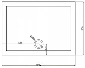 BPS-koupelny Obdélníkový sprchový kout HYD-OK12B 100x80 černý/transparent + vanička HYD-OSV-ST03A černá