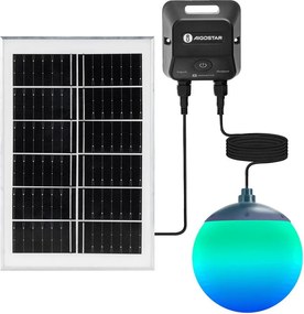 Aigostar-LED RGBW Sol lustr MESH 20W/3,7V 4000 mAh 2700K-6500K IP65 pr. 15 cm