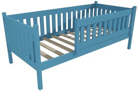 Vomaks Dětská postel M 012 NEW* se zábranou Rozměr: 70 x 160 cm, Barva: barva modrá