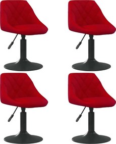 vidaXL Otočné jídelní židle 4 ks samet [3088794] Barva: světle šedá